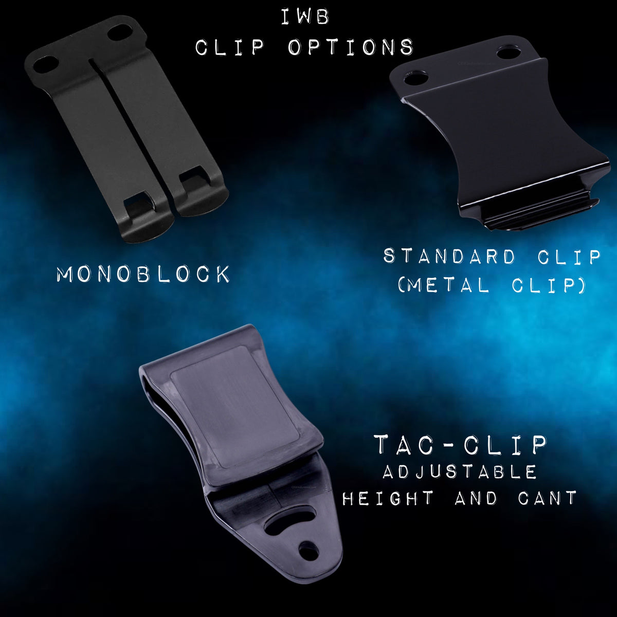 2 Tone IWB Holster's (Optional Scars/Standard Ride Hight & Deep Concea ...